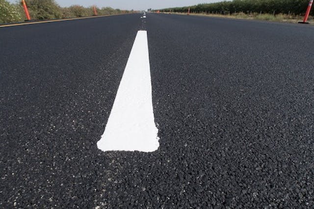 Caltrans increases traffic line width with high-profile striping on ...