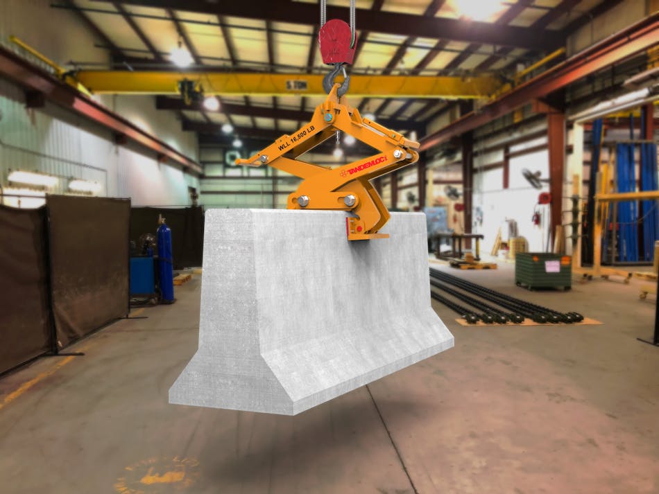 Concrete barrier lifting grab | Roads and Bridges