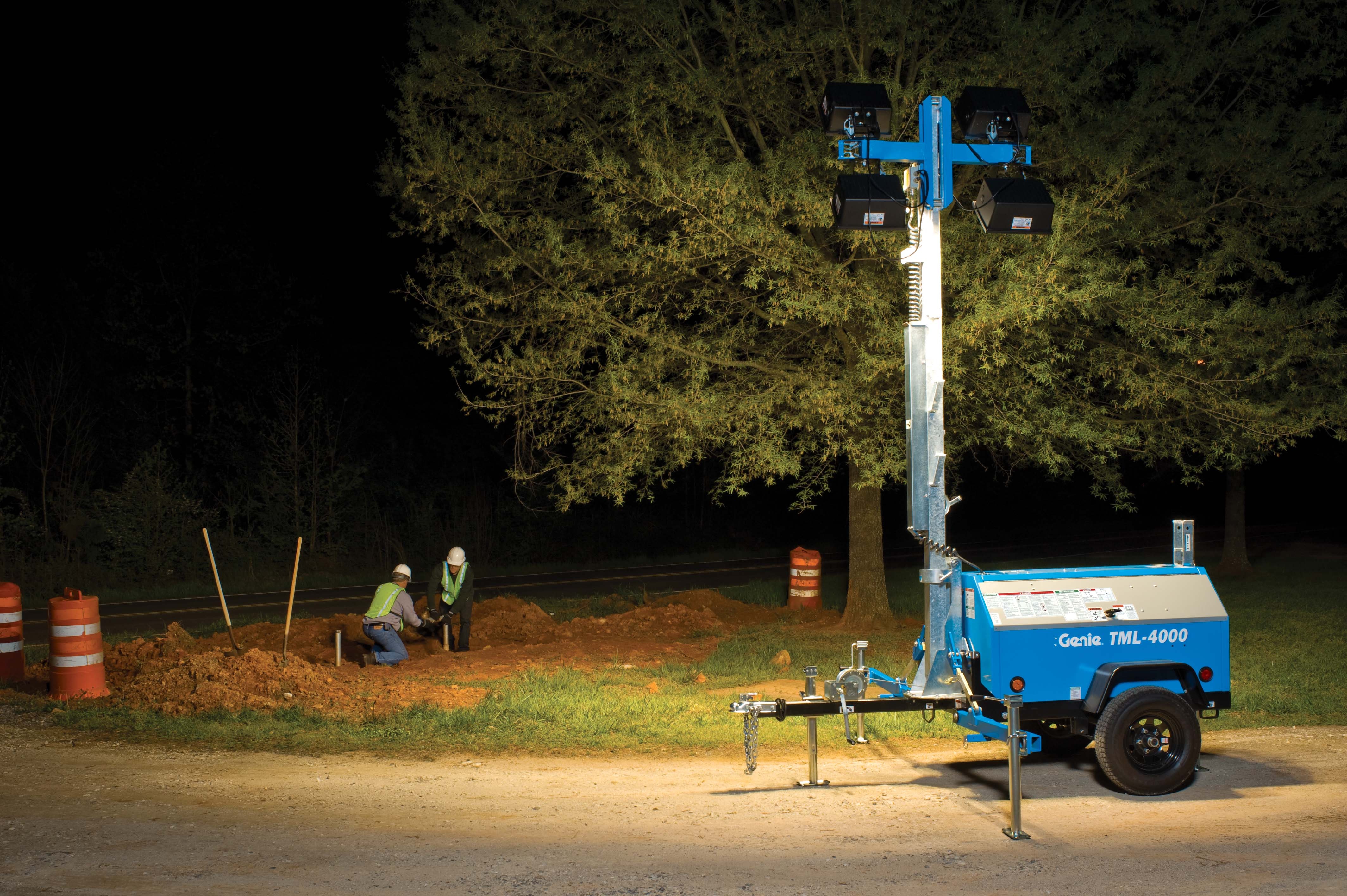 Genie TML-4000 Light Tower | Roads & Bridges