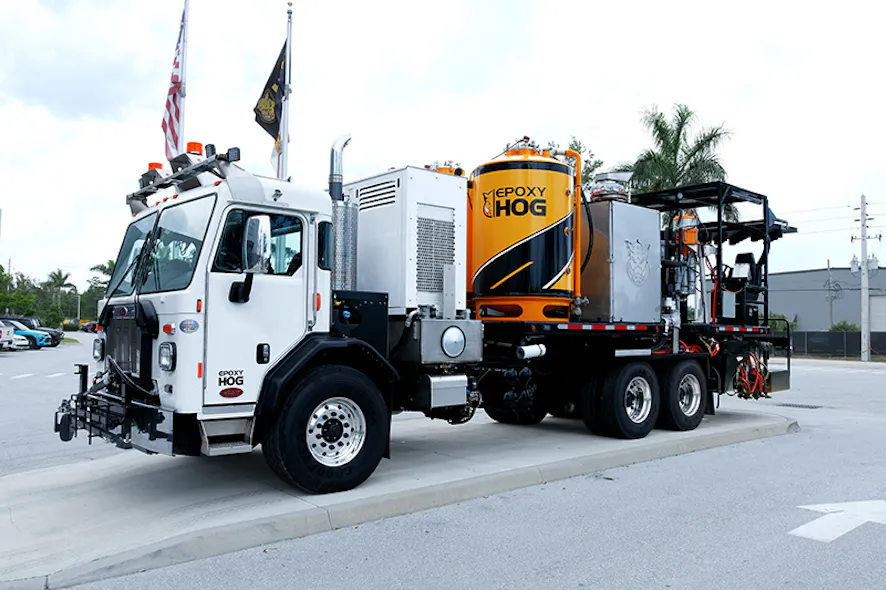 HOG's Newest Pavement Marking Innovation: The Epoxy HOG | Roads and Bridges